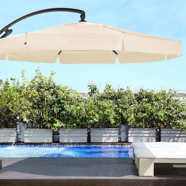 11.5' Octagon Parasol (full unit with sand base) - Sungarden Canada
